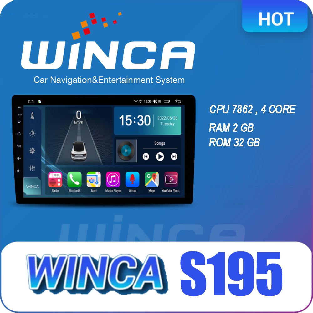 WINCA Android Car Screen S195 Ram 2 Rom 32